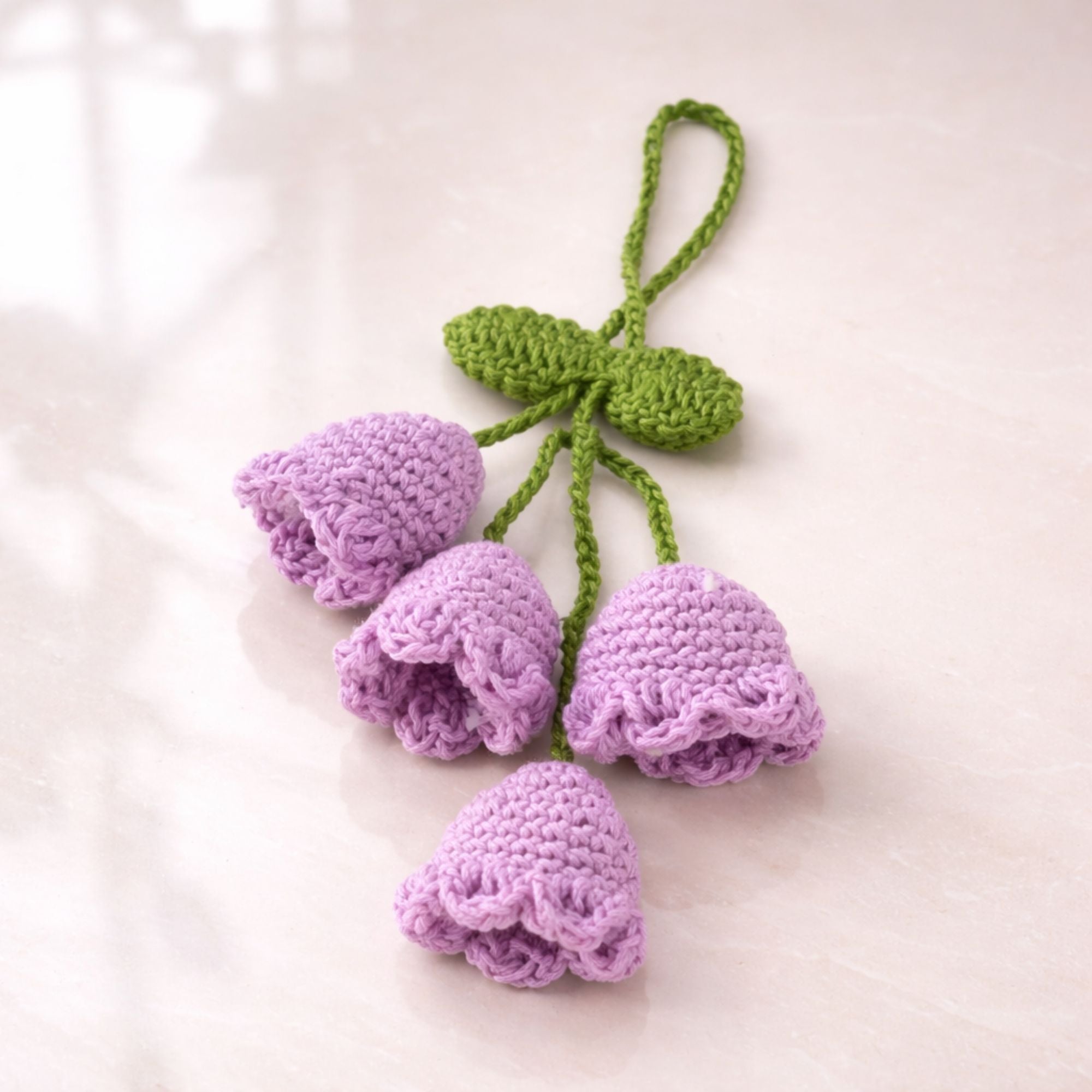 Lilac Lily Bell Crochet Charm – Nona Lino